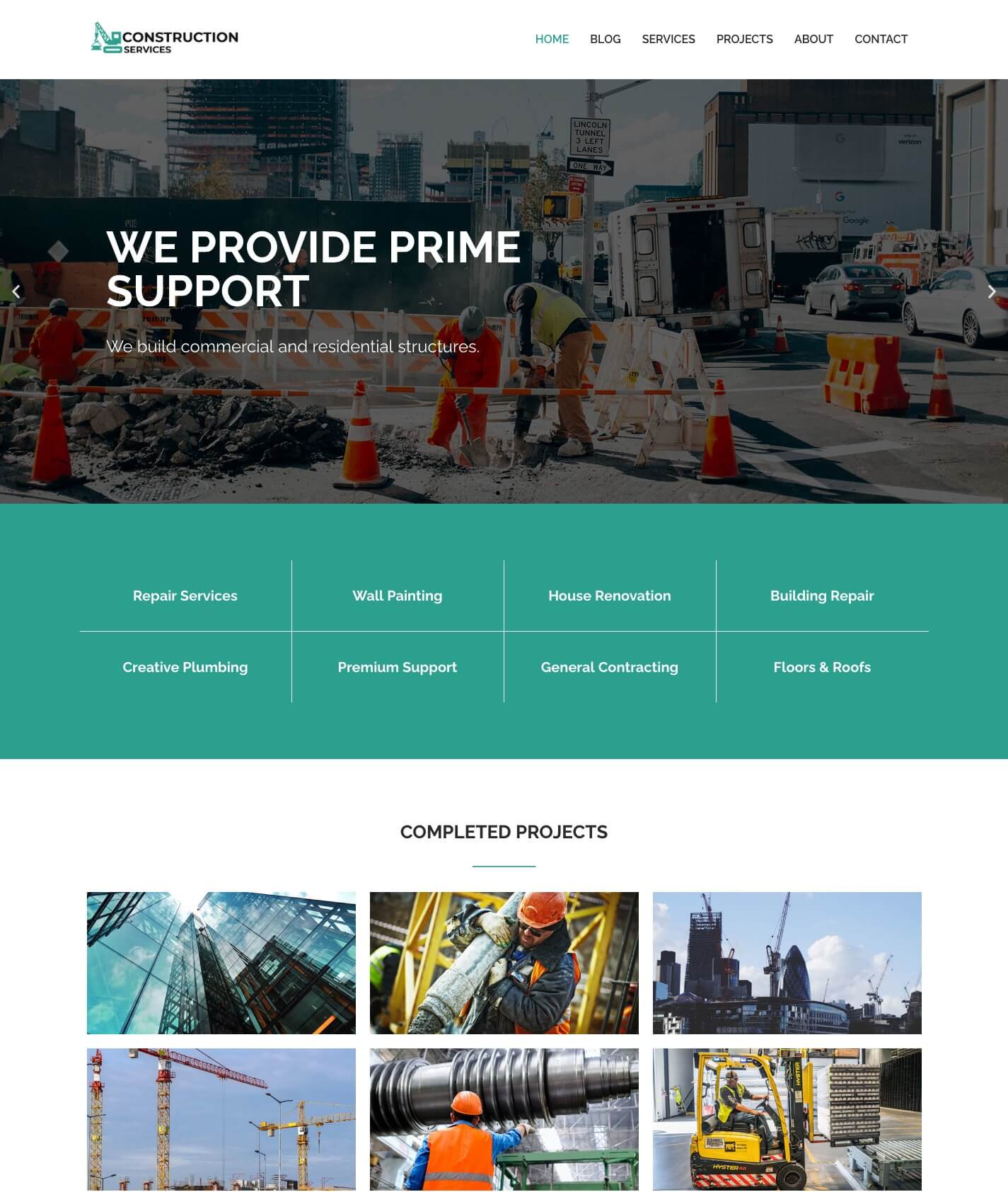 20+ Best Free Construction WordPress Themes of 2023