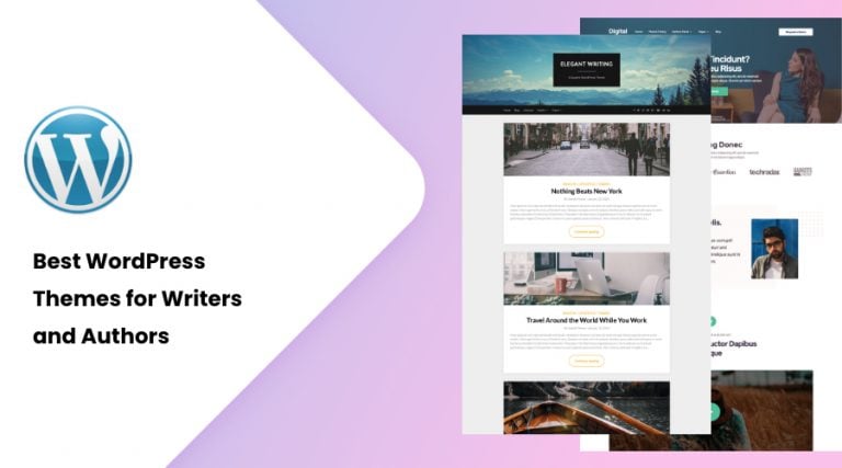 30+ Best WordPress Themes for Writers and Authors in 2026