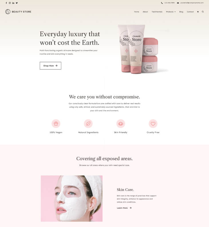 25+ Best Free Beauty Salon and Spa WordPress Themes