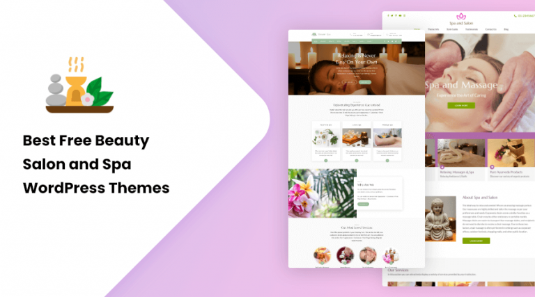 25+ Best Free Beauty Salon and Spa WordPress Themes