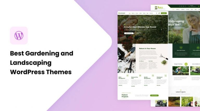 15+ Best Gardening and Landscaping WordPress Themes of 2026