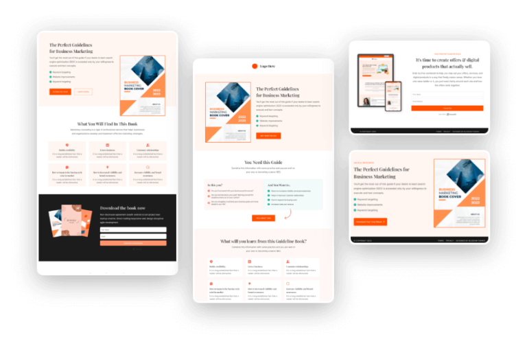 eBook Landing Page Templates Kit - Blossom Themes