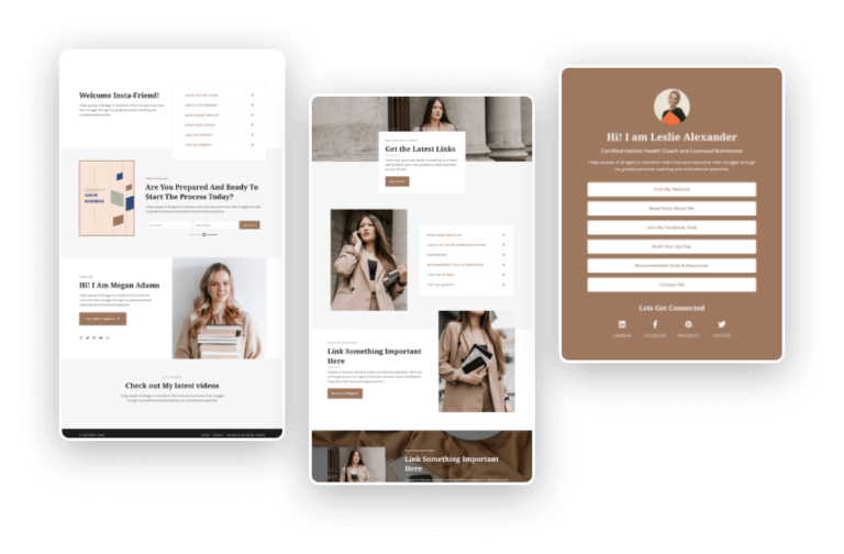 Instagram Link in Bio Templates Kit - Blossom Themes