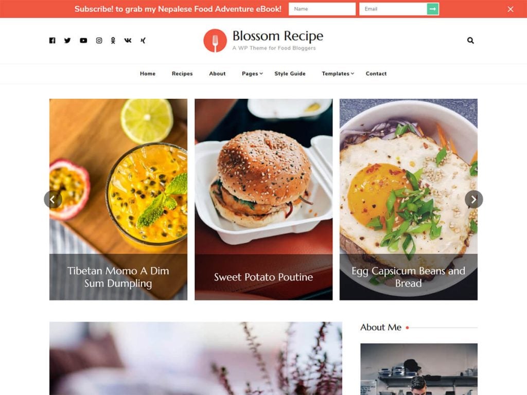 WordPress Themes for Recipe and Food Blogs of 2026 - Blossom Themes