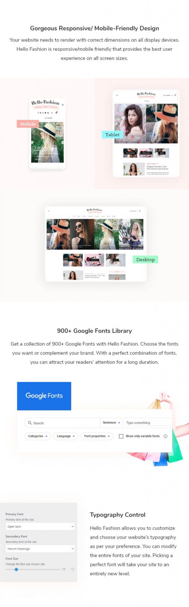 Hello Fashion - Free Fashion Stylish WordPress Theme