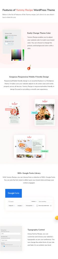 Yummy Recipe - Free Food and Recipe WordPress Theme