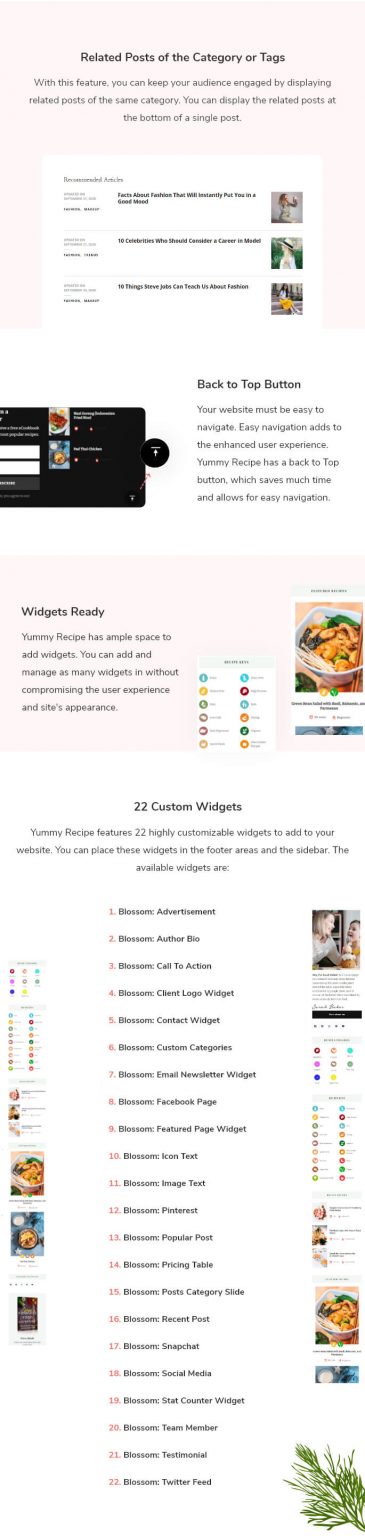 Yummy Recipe - Free Food and Recipe WordPress Theme