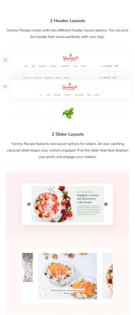 Yummy Recipe - Free Food and Recipe WordPress Theme