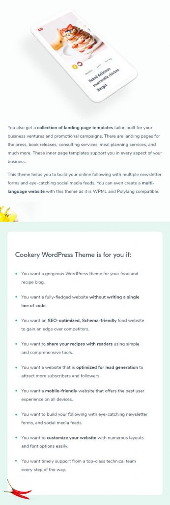 Cookery - Lead Generating WordPress Recipe Theme