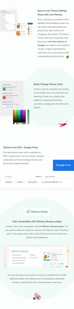 Cookery Lite - Best Free Recipe and Food WordPress Theme