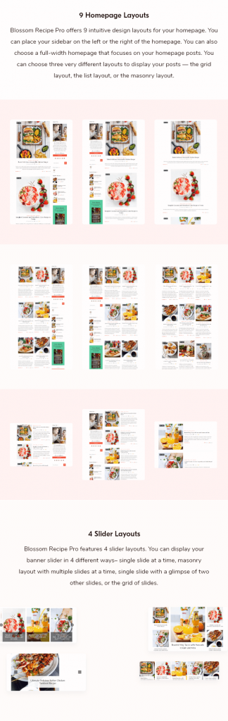 Blossom Recipe Pro | Recipe WordPress Theme for Food Blogger