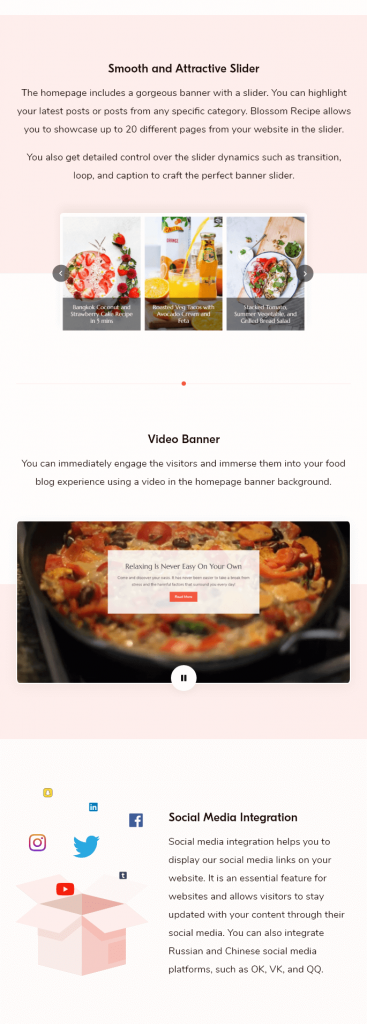 Free Recipe and Food WordPress Theme | Blossom Recipe