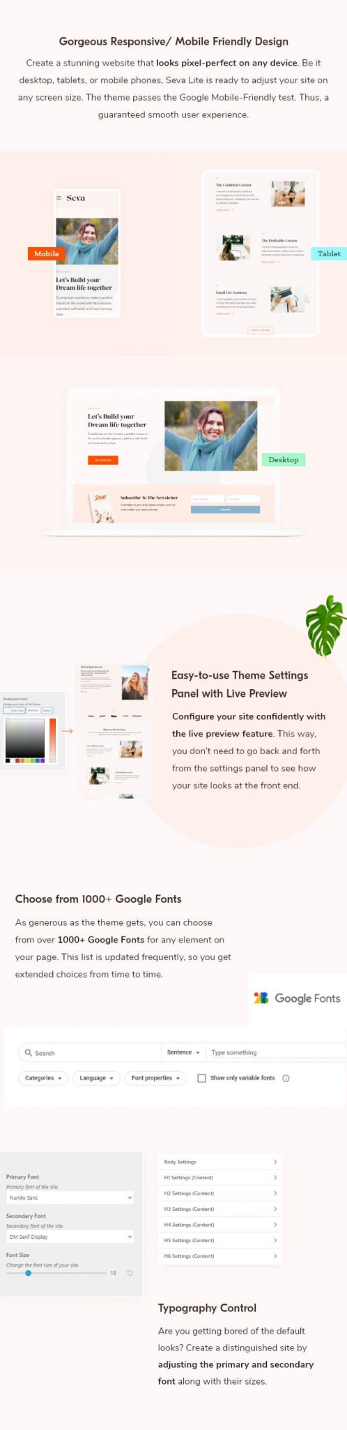 Seva Lite - Free WordPress Theme for Coaches, Entreprenuers and Business Owners