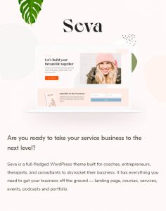 Seva - WordPress Theme for Coaches and Entrepreneurs