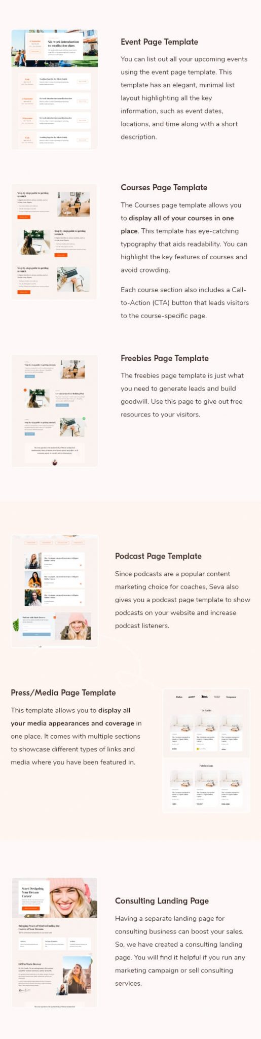 Seva - WordPress Theme for Coaches and Entrepreneurs