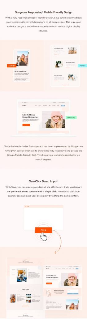 Seva - WordPress Theme for Coaches and Entrepreneurs