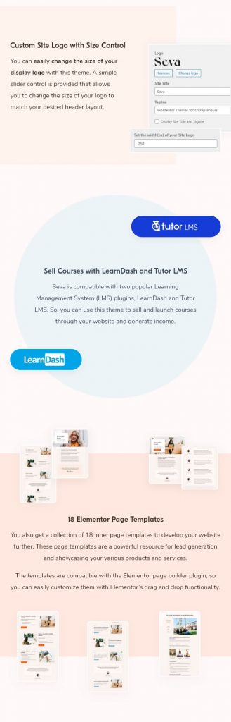 Seva - WordPress Theme for Coaches and Entrepreneurs