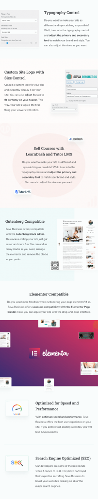 Seva Business - Free Business Coach WordPress Theme