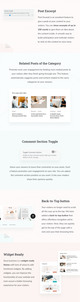 Seva Business - Free Business Coach WordPress Theme