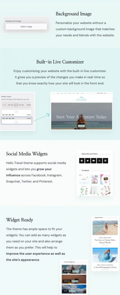 Hello Travel - Free WordPress Theme for Travel Blogs