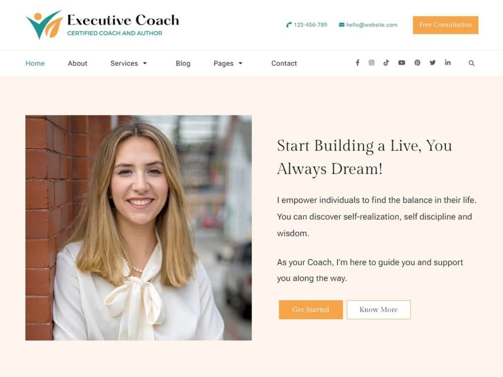 Coaching and Consulting WordPress Themes by Blossom Themes