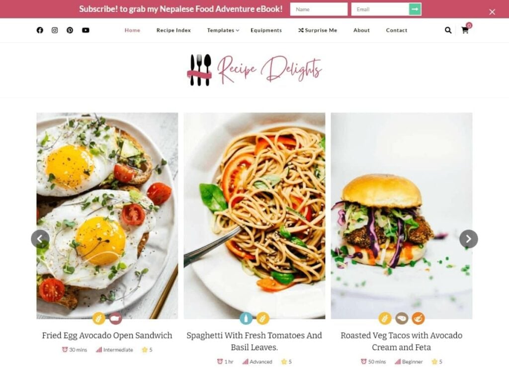 WordPress Themes for Recipe and Food Blogs of 2026 - Blossom Themes
